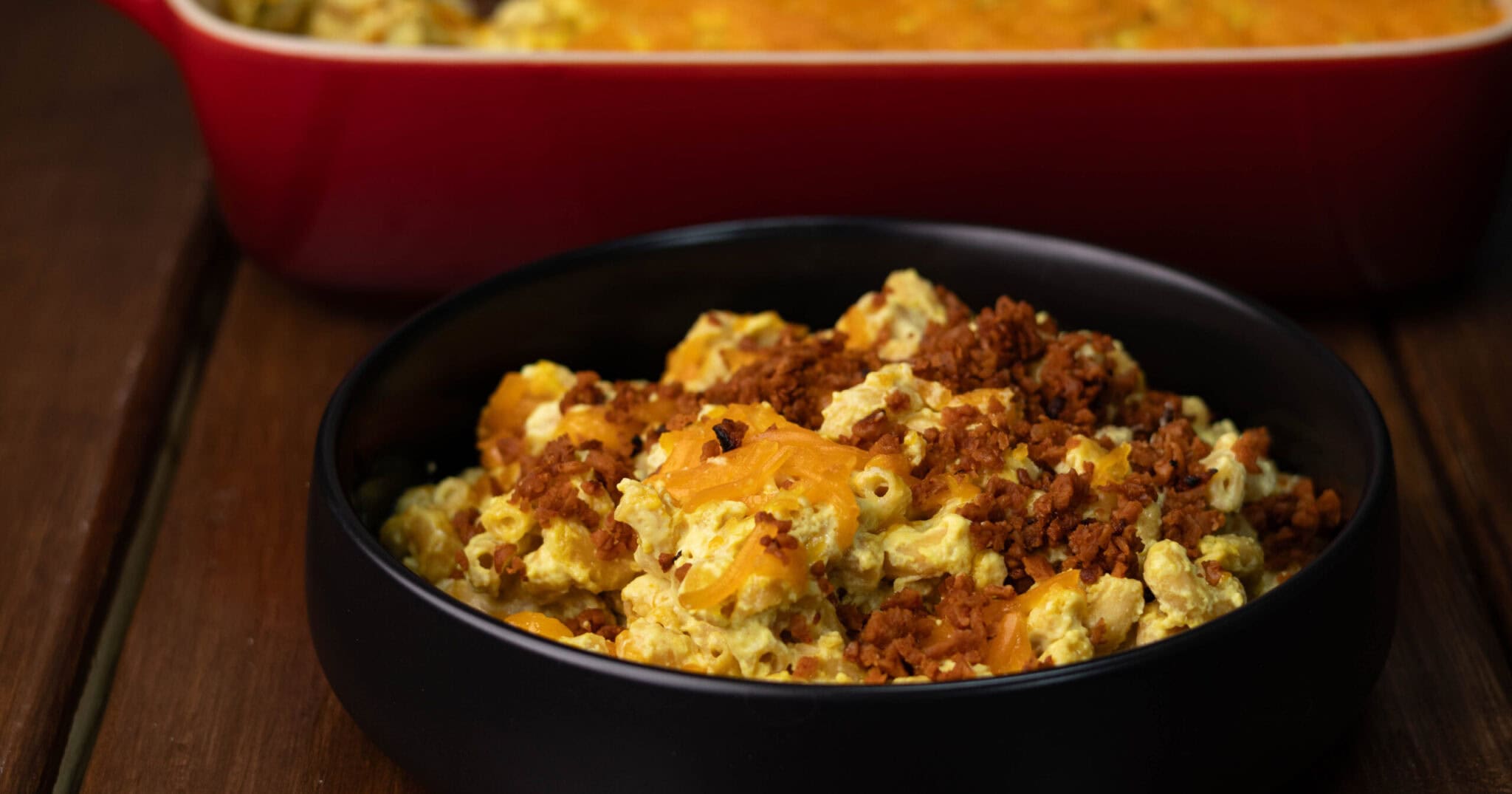 High Protein “Bacon” Mac & Cheese | Protein Deficient Vegan